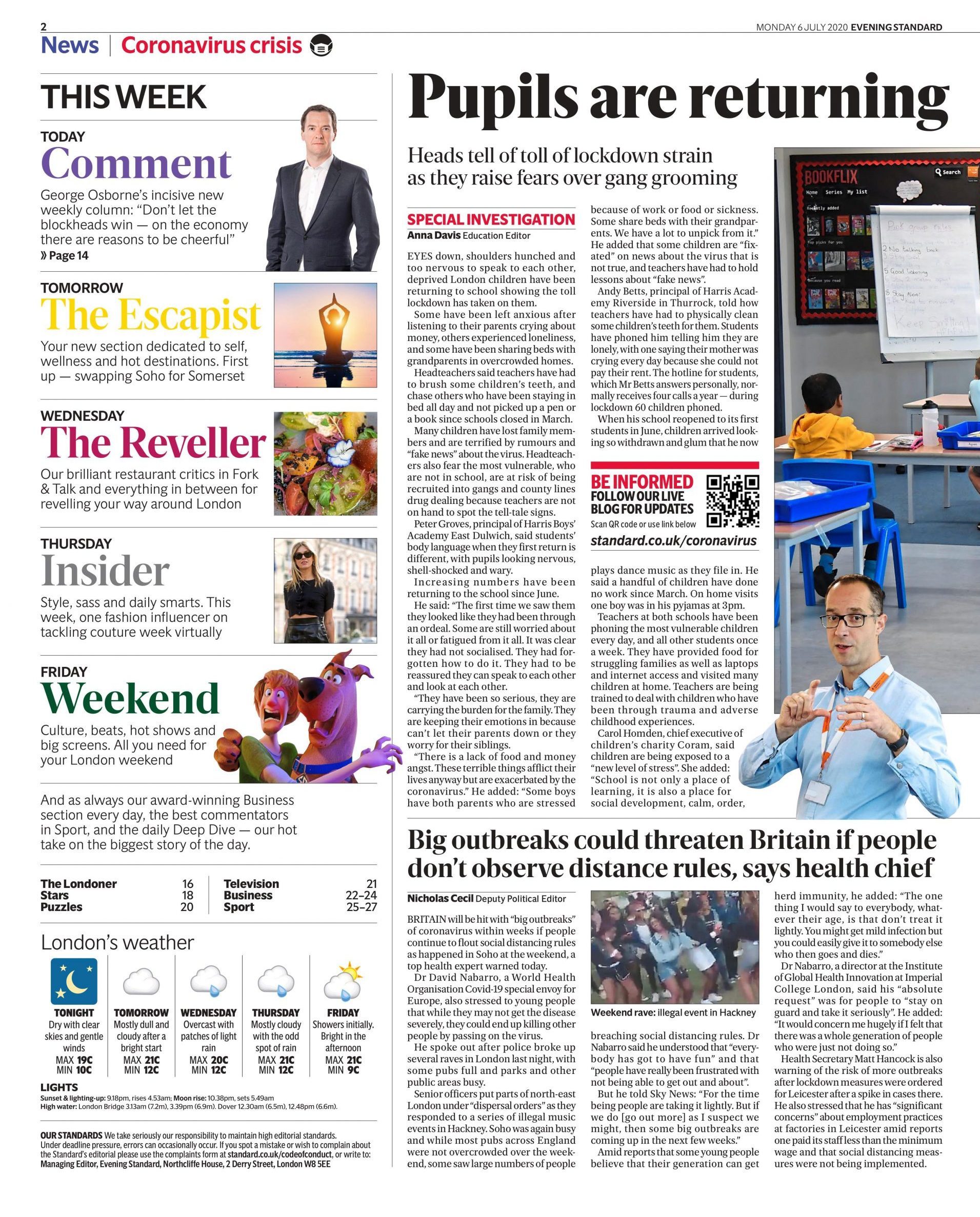 Fresh look and new sections for the Evening Standard – Society of Editors